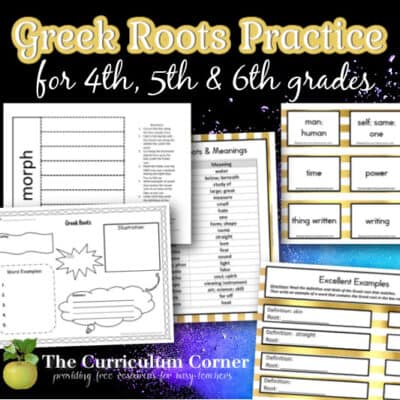 Vocabulary Archives - The Curriculum Corner 4-5-6