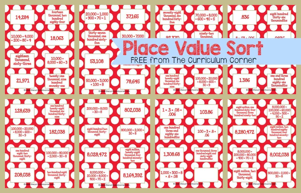 Frosty Fun Winter Math Centers - The Curriculum Corner 4-5-6