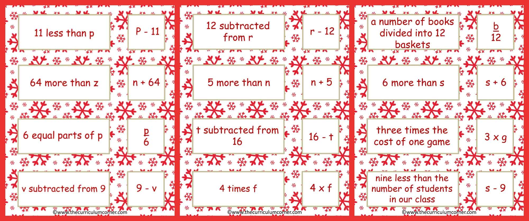 Frosty Fun Winter Math Centers - The Curriculum Corner 4-5-6
