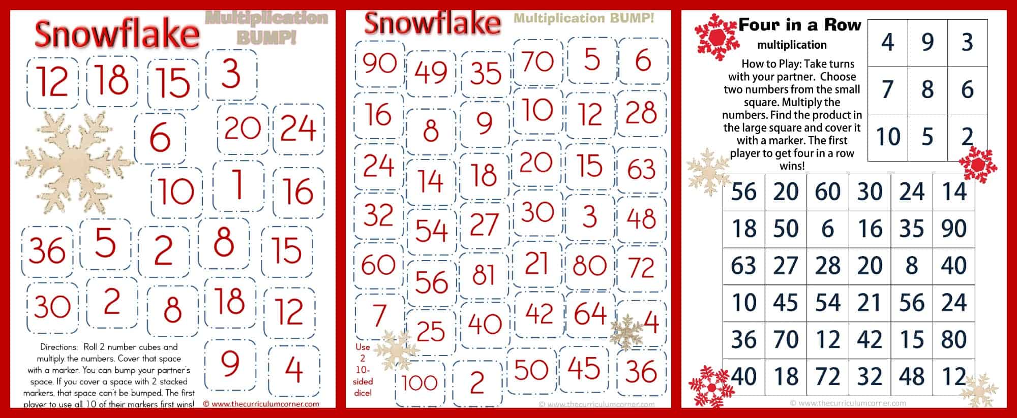 Frosty Fun Math Centers for 4th & 5th Grades | Winter Themed FREE from ...