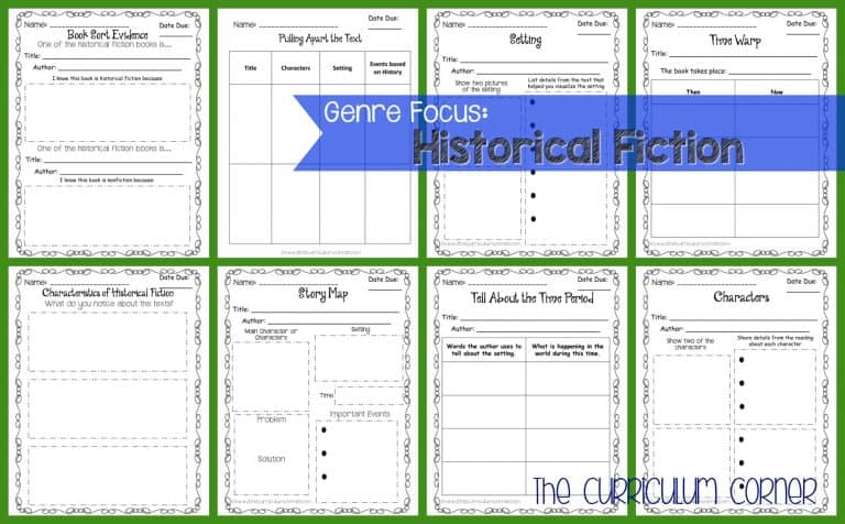 Genre Focus: Historical Fiction - The Curriculum Corner 4-5-6