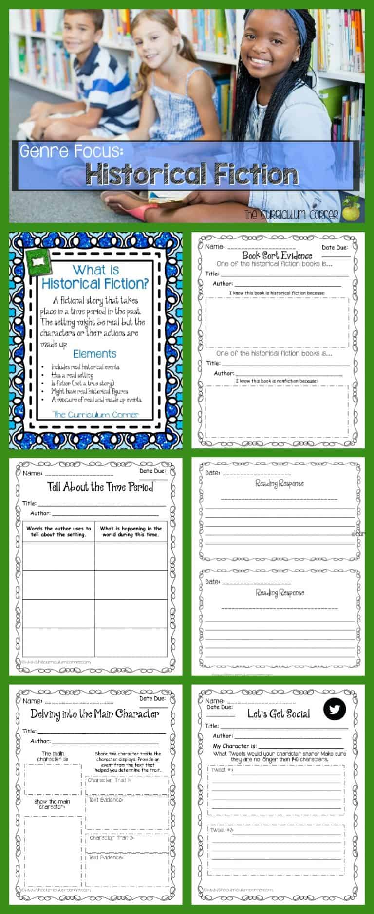 Genre Focus: Historical Fiction - The Curriculum Corner 4-5-6
