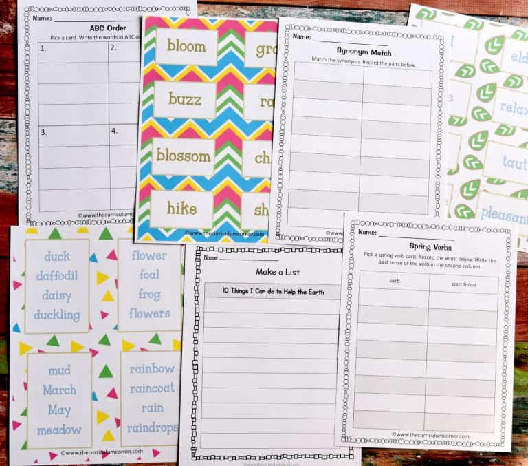 spring centers 1 - The Curriculum Corner 4-5-6