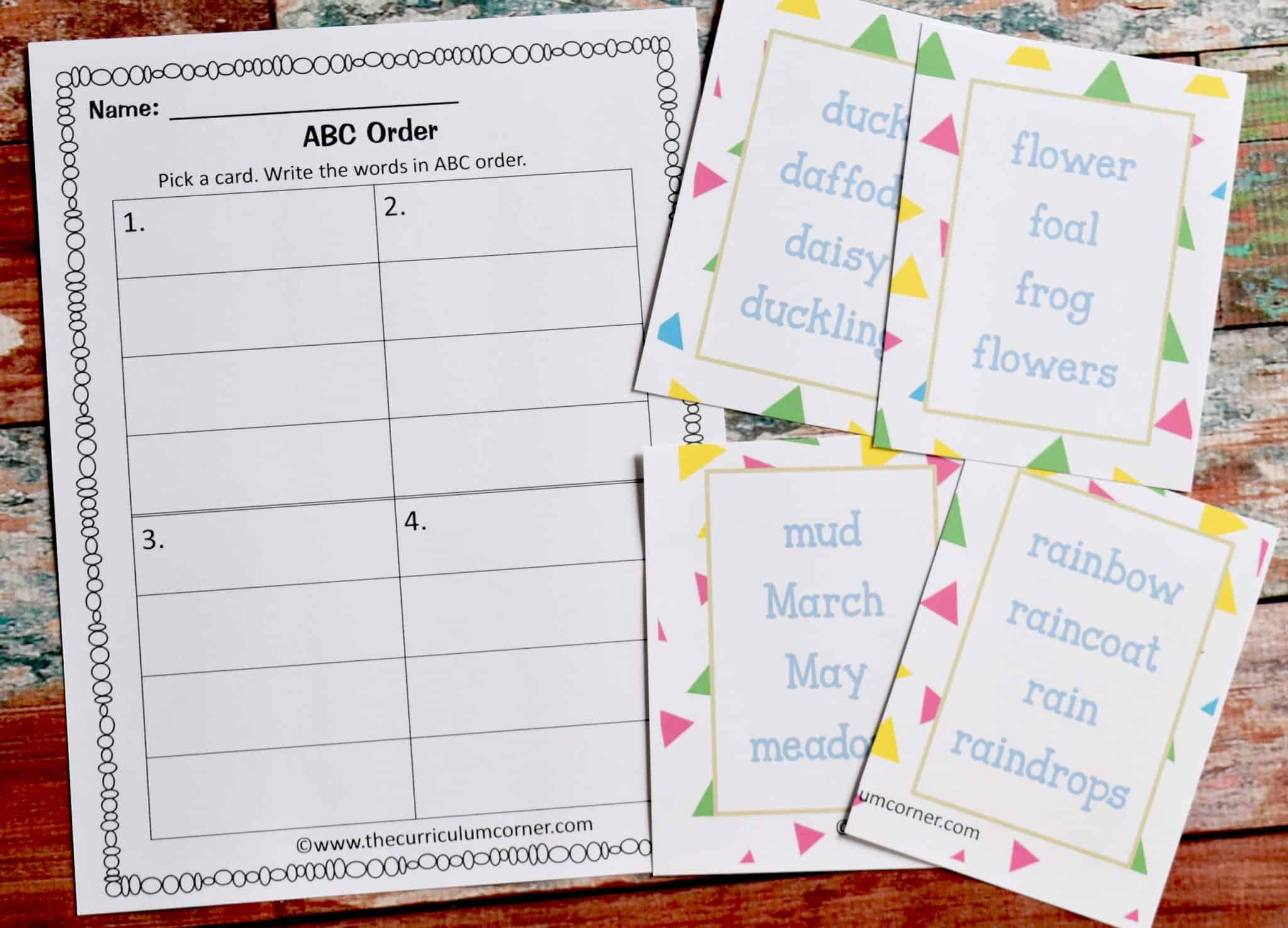 FREE Spring Math & Literacy Centers FREEBIE from The Curriculum Corner ...