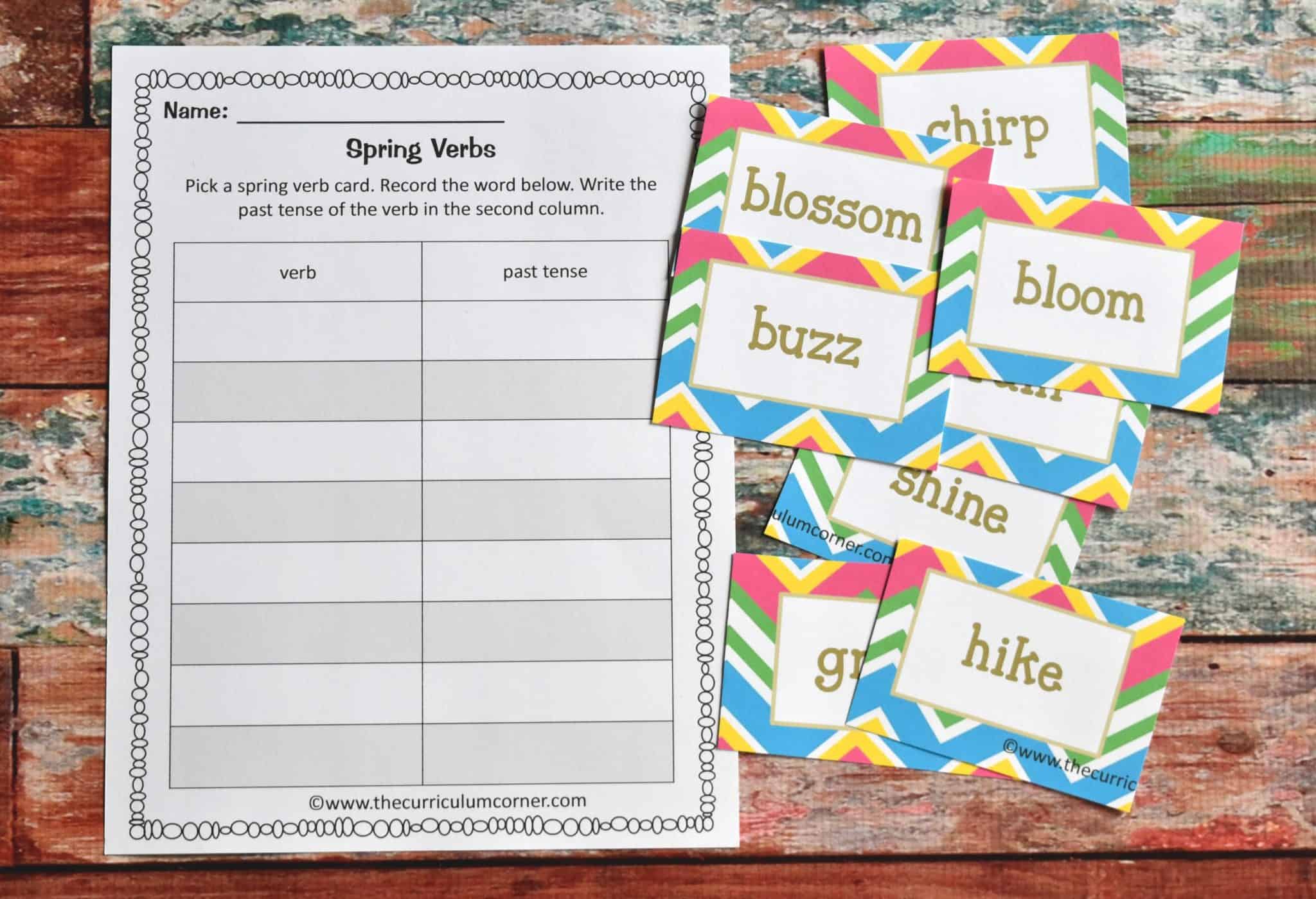 FREE Spring Literacy Centers FREEBIE from The Curriculum Corner - The ...