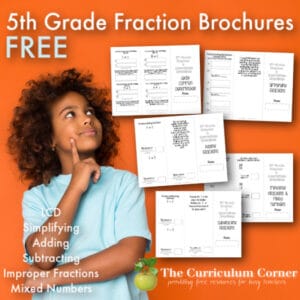fraction brochures 1 feature - The Curriculum Corner 4-5-6