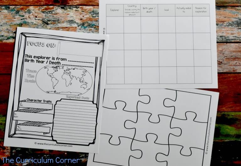 Focus on Explorers - The Curriculum Corner 4-5-6