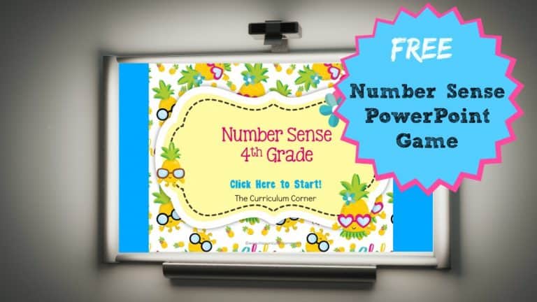 4th Grade Number Sense PowerPoint Game - The Curriculum Corner 4-5-6