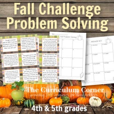 Problem Solving Archives - The Curriculum Corner 4-5-6