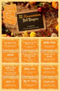 November Bell Ringers - The Curriculum Corner 4-5-6