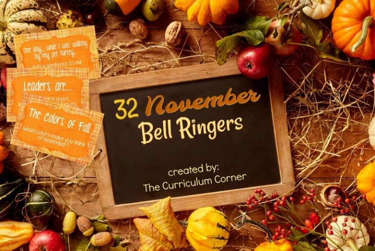 November Bell Ringers - The Curriculum Corner 4-5-6
