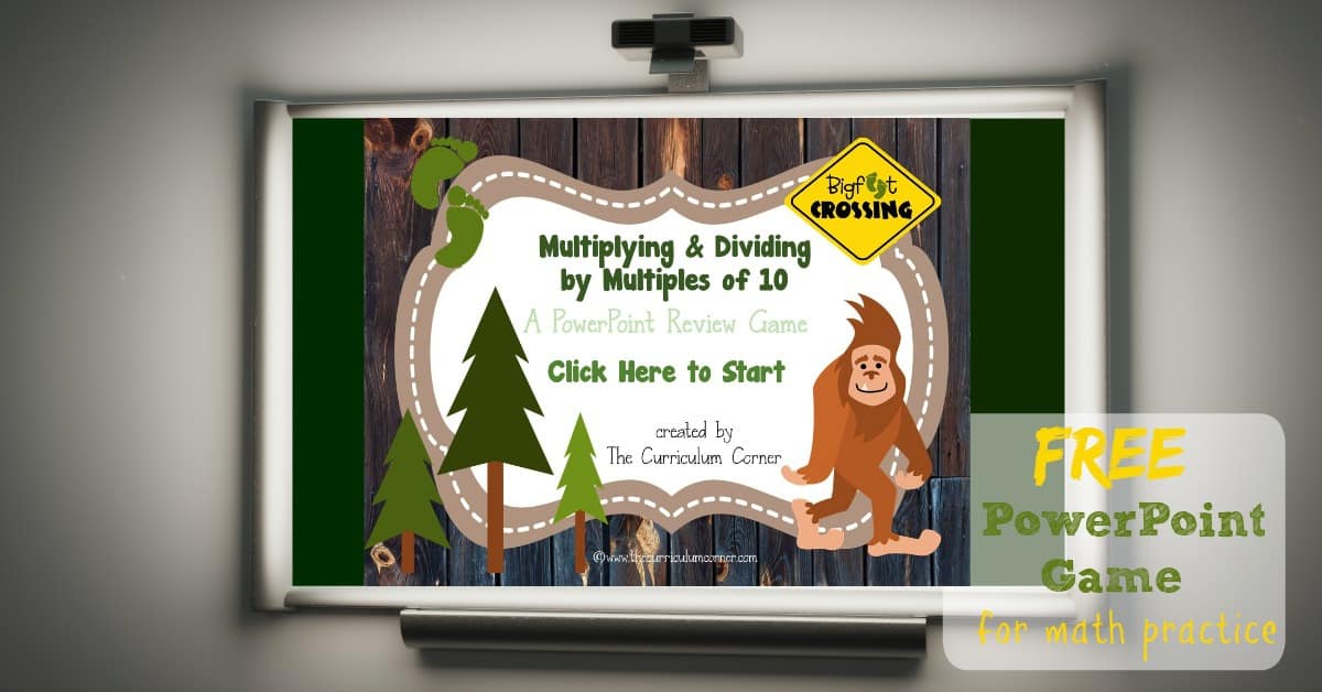 FREE Multiplying and Dividing by Multiples of 10 PowerPoint Game - The ...