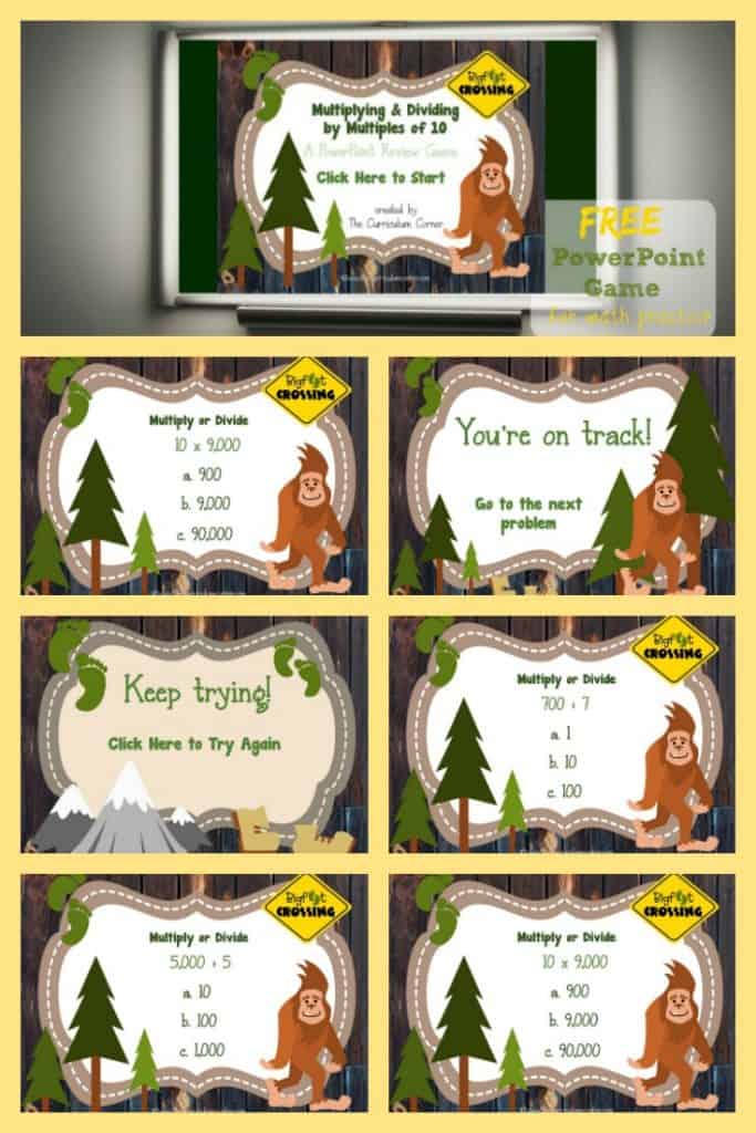 Multiplying & Dividing by 10s PowerPoint - The Curriculum Corner 4-5-6