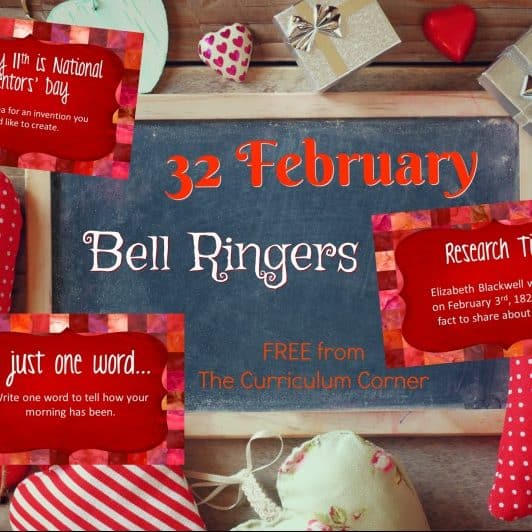 February Bell Ringers - The Curriculum Corner 4-5-6