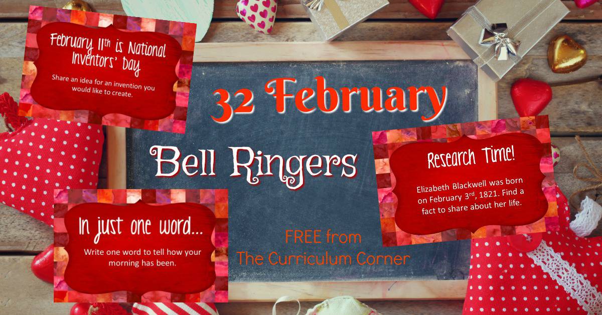 February Bell Ringers - The Curriculum Corner 4-5-6