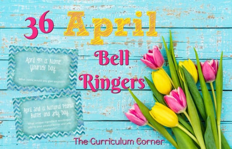 April Bell Ringers - The Curriculum Corner 4-5-6