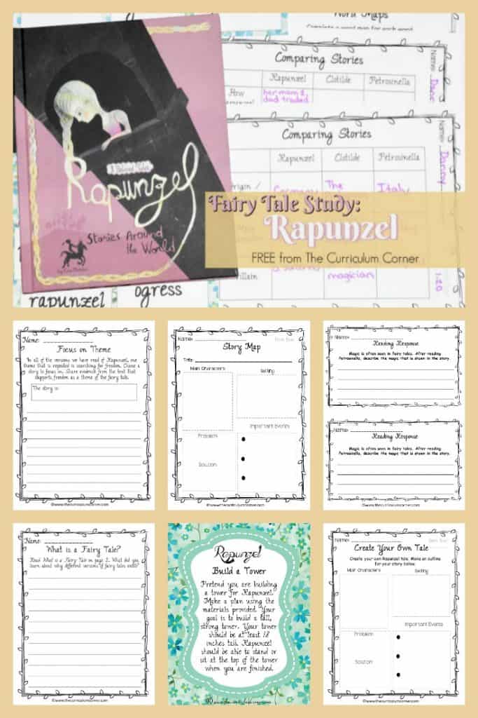 Rapunzel Fairy Tale Study - The Curriculum Corner 4-5-6