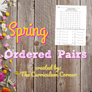 FREE Spring Ordered Pairs from The Curriculum Corner - The Curriculum ...
