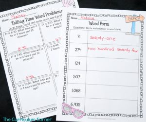 4th Grade Summer Math Booklet - The Curriculum Corner 4-5-6