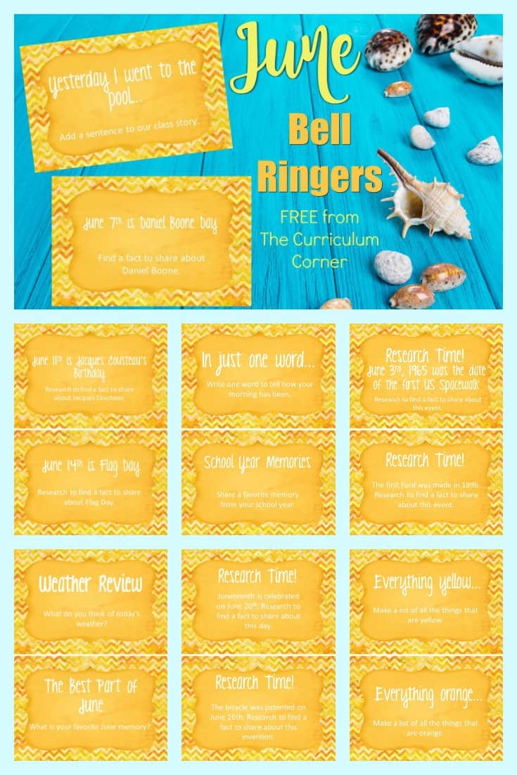 June Bell Ringers - The Curriculum Corner 4-5-6