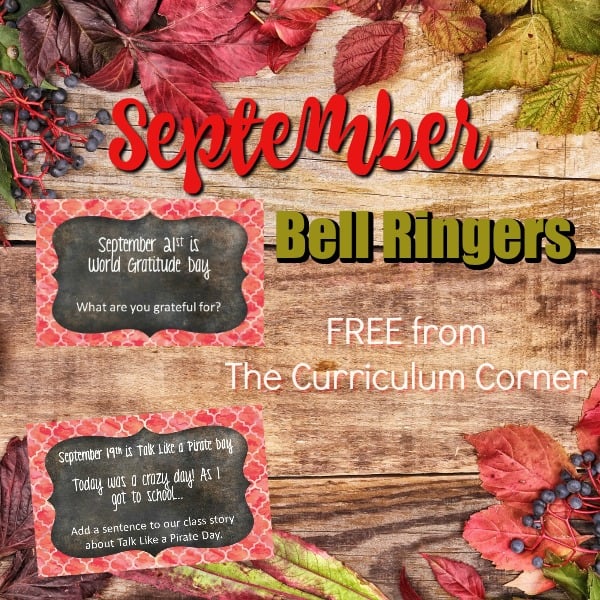 Monthly Bell Ringer Collection - The Curriculum Corner 4-5-6