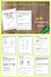 Math Check: 4th Grade Number Sense - The Curriculum Corner 4-5-6