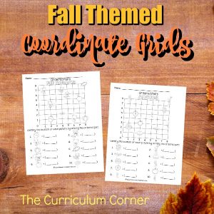 fall coordinate grids feature - The Curriculum Corner 4-5-6