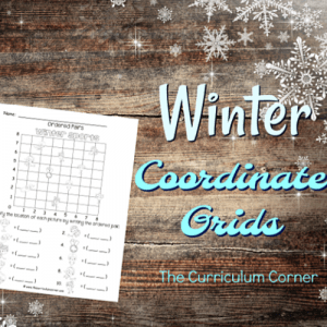 winter coordinate grids 456 feature - The Curriculum Corner 4-5-6