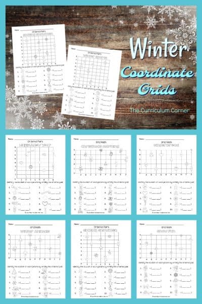 Winter Coordinate Grids - The Curriculum Corner 4-5-6