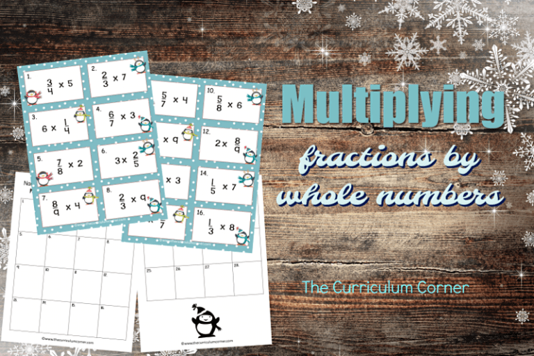 This Penguin Multiplying Fractions Scoot game (multiplying whole ...