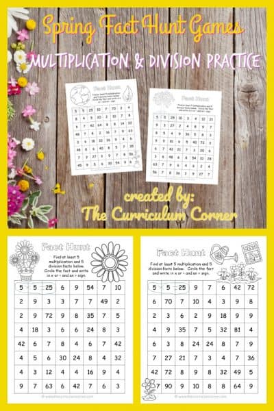 Spring Fact Hunt - The Curriculum Corner 4-5-6