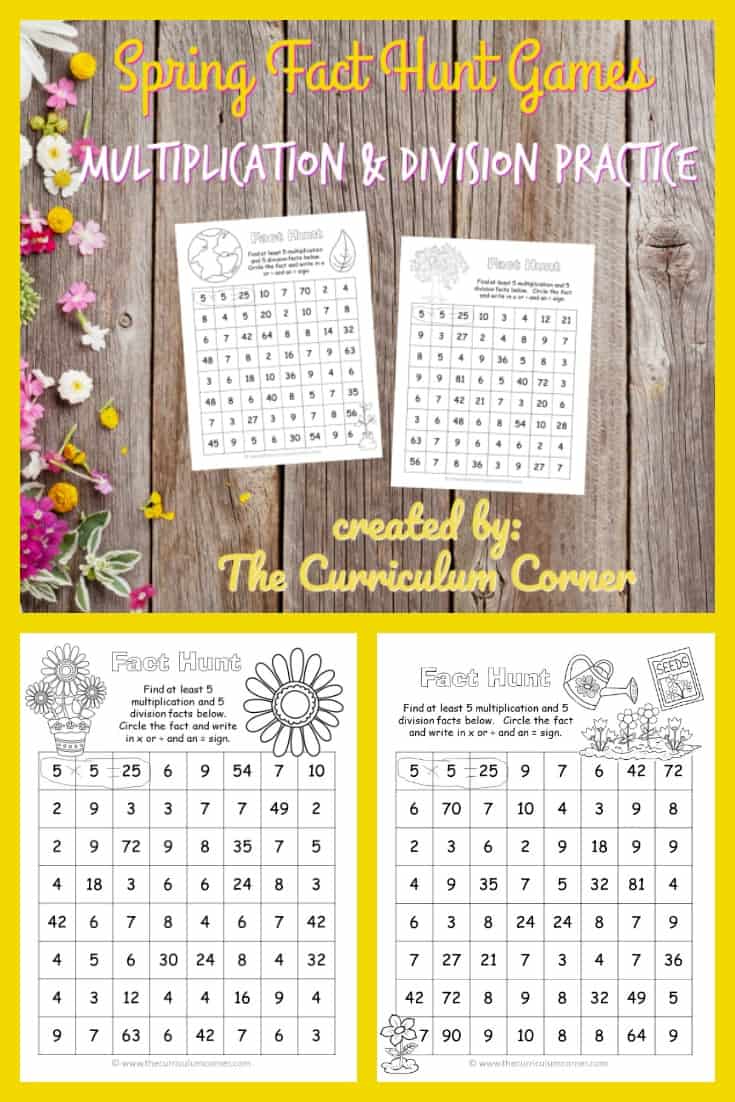 Spring Fact Hunt - The Curriculum Corner 4-5-6