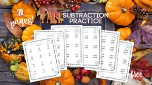 Computation Pages: Fall Subtraction - The Curriculum Corner 4-5-6