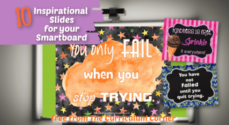 Inspirational Quotes for Your Smartboard - The Curriculum Corner 4-5-6