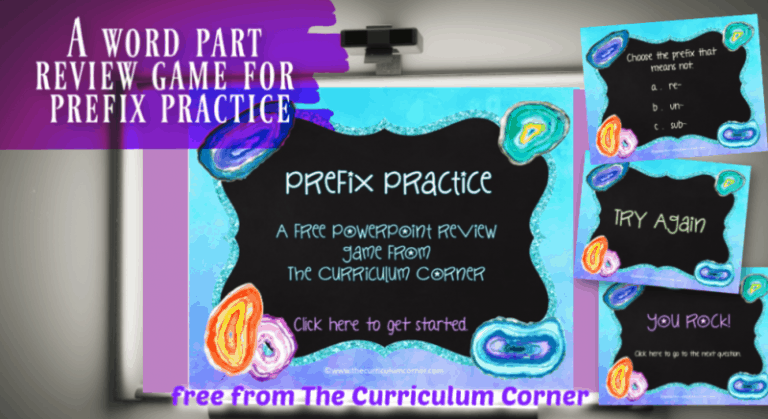 Prefix PowerPoint Game - The Curriculum Corner 4-5-6