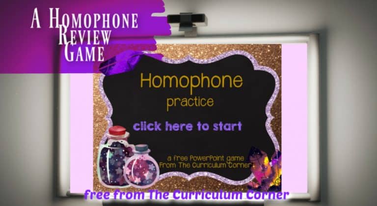 Homophone PowerPoint Game - The Curriculum Corner 4-5-6