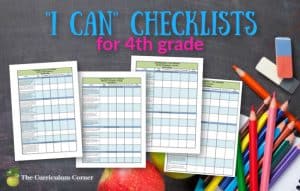 Updated 4th Grade CCSS and "I Can" Checklists - The Curriculum Corner 4-5-6
