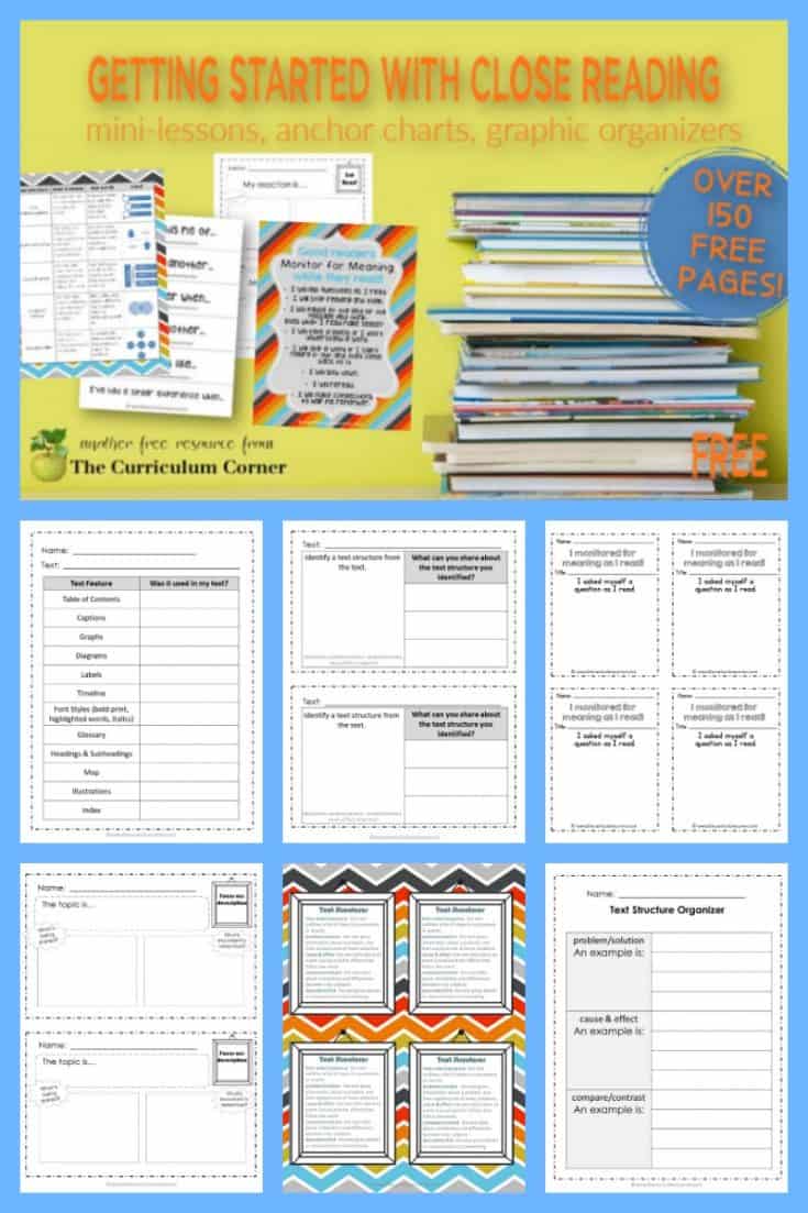 Close Reading Collection - The Curriculum Corner 4-5-6
