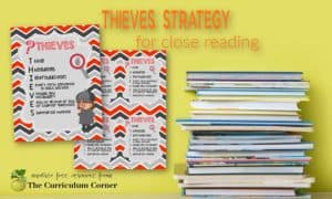 Close Reading: THIEVES Reading Strategy - The Curriculum Corner 4-5-6