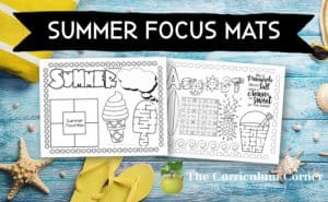 Summer Focus Mats - The Curriculum Corner 4-5-6