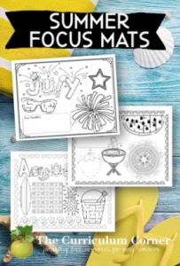 Summer Focus Mats - The Curriculum Corner 4-5-6