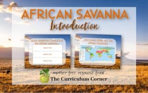 African Savanna: Virtual Sub Plans - The Curriculum Corner 4-5-6