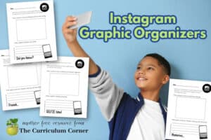 Instagram Reading Response Pages - The Curriculum Corner 4-5-6