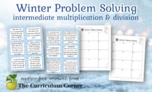 Winter Problem Solving Mult & Div - The Curriculum Corner 4-5-6