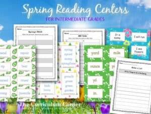 Spring Reading Centers - The Curriculum Corner 4-5-6