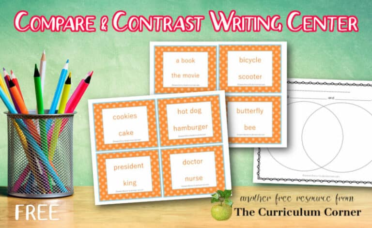 Compare and Contrast Activity - The Curriculum Corner 4-5-6