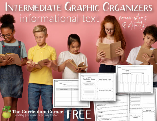 Informational Text Graphic Organizers - The Curriculum Corner 4-5-6