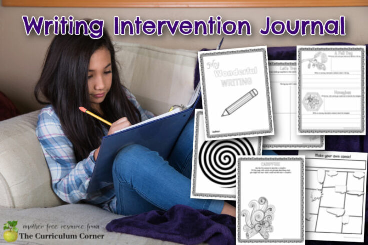 Writing Intervention Journal - The Curriculum Corner 4-5-6