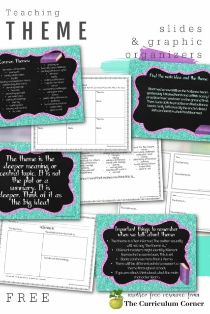 Teaching Theme - The Curriculum Corner 4-5-6