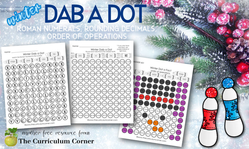 dab dot intermediate winter fb - The Curriculum Corner 4-5-6